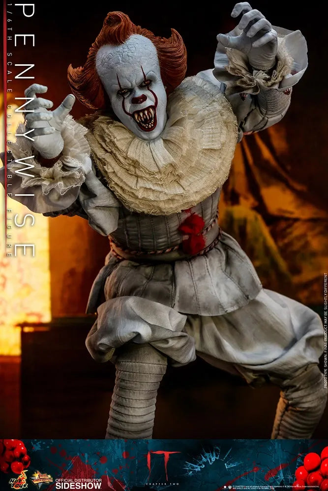 sideshowhottoysit2017pennywiseonesixthscale12inchcollectiblefigure48952 ...