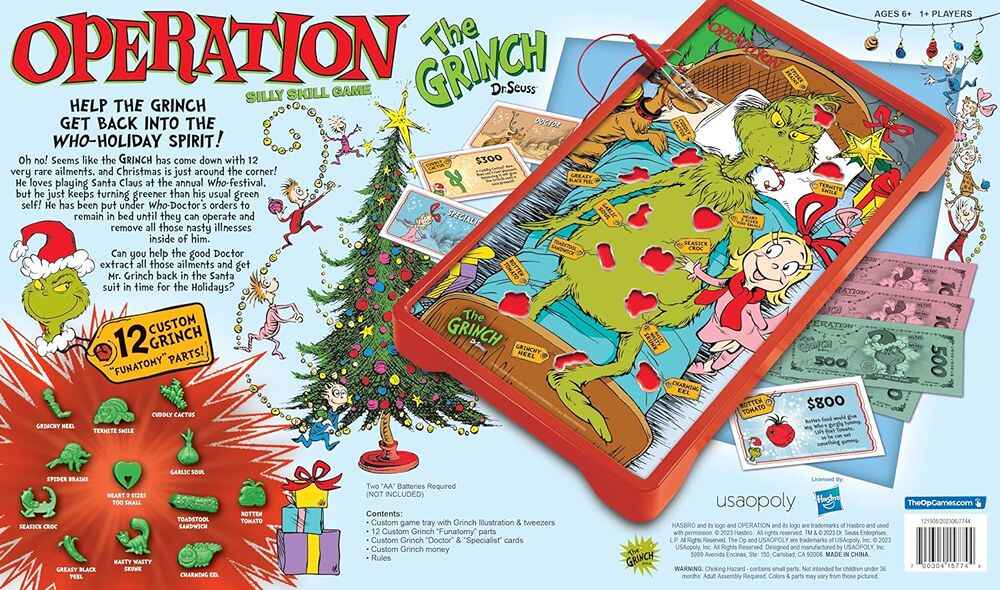 usaopolyoperationthegrinchboardgamesillyskillgame70030415774402 ...