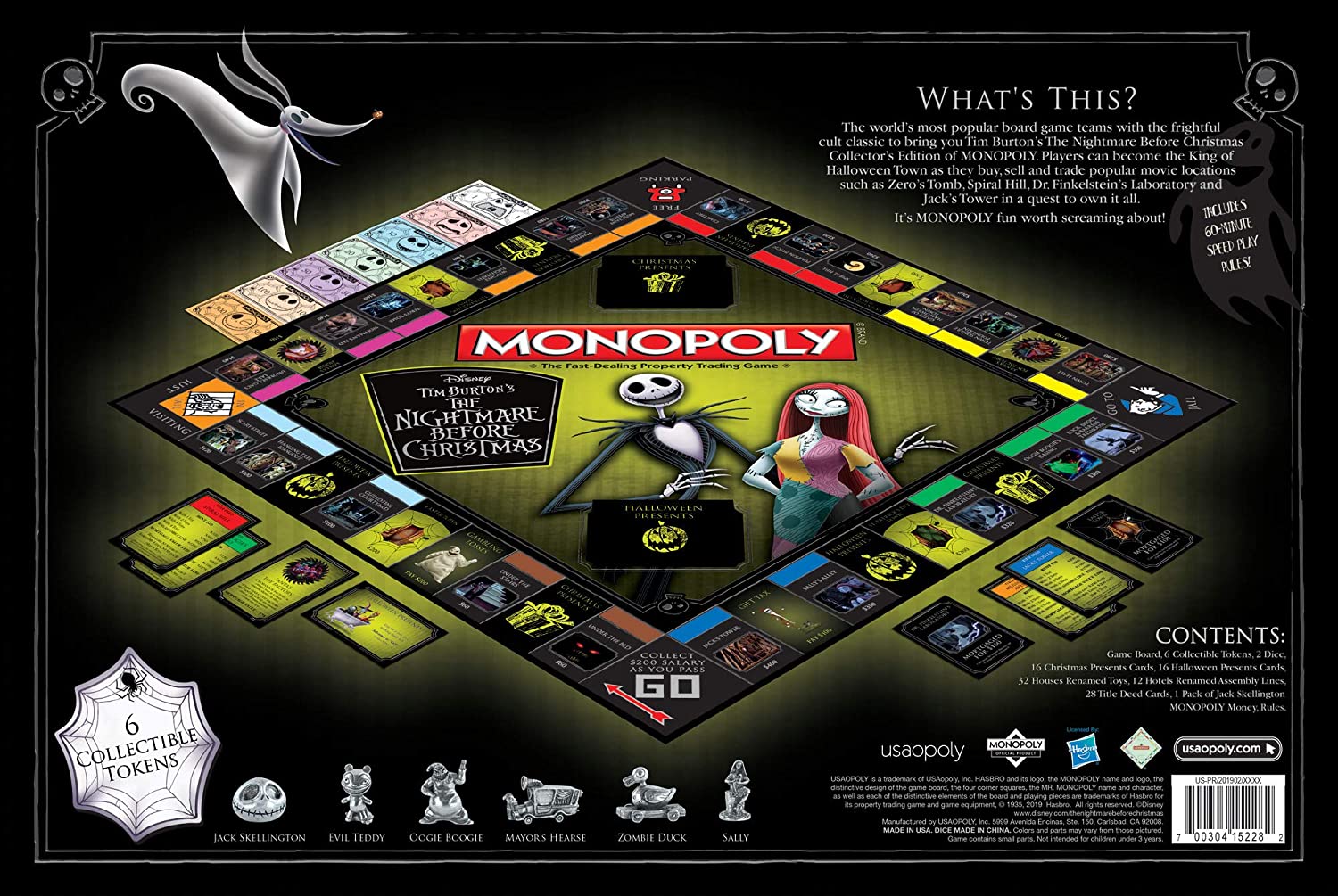 Monopoly Disney Nightmare Before Christmas Board Game - figurineforall.com
